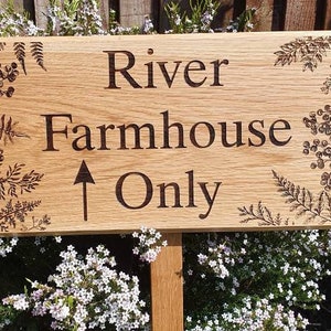Extra Large Personalised Outdoor Sign With Ground Stake - Etsy UK