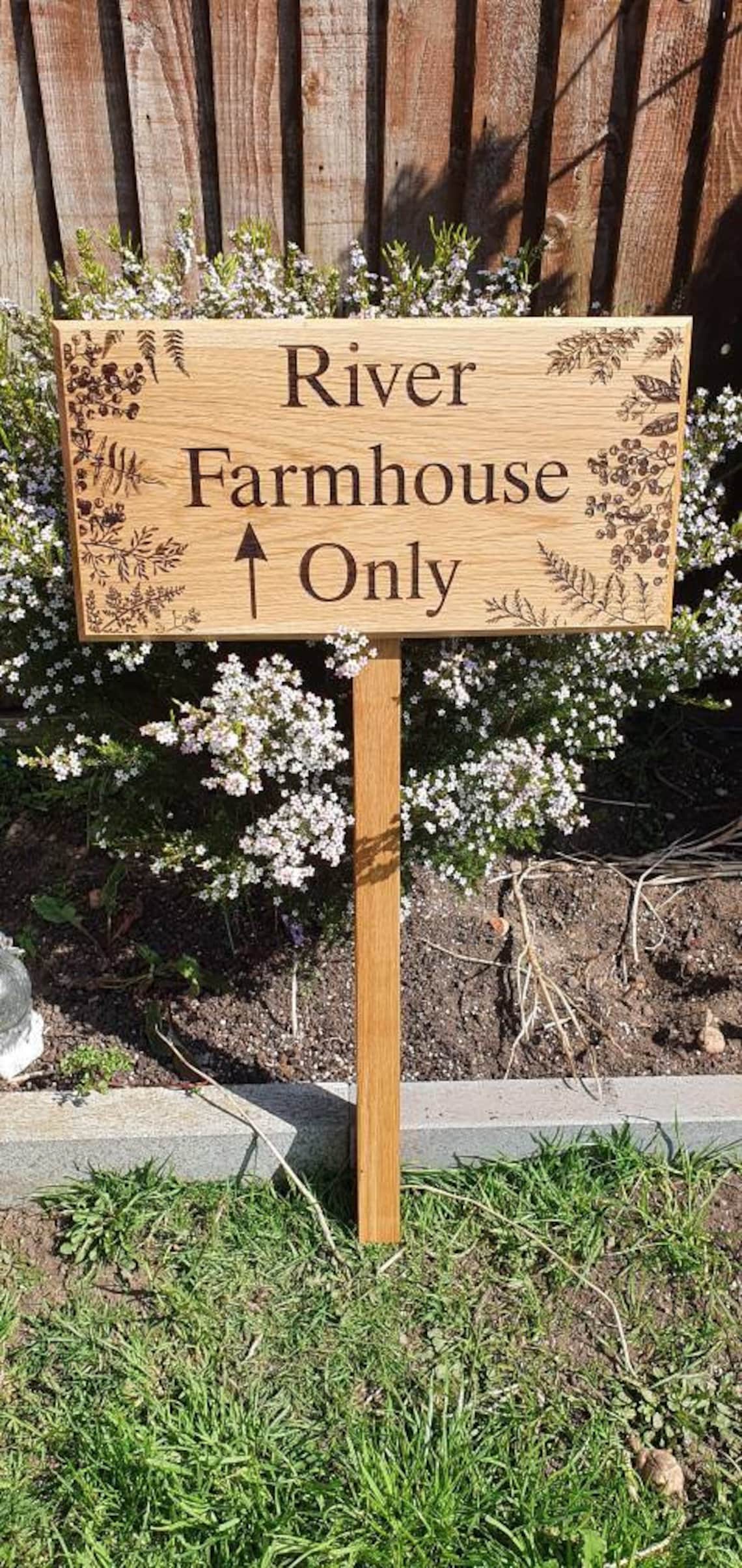 Extra Large Personalised Outdoor Sign With Ground Stake - Etsy