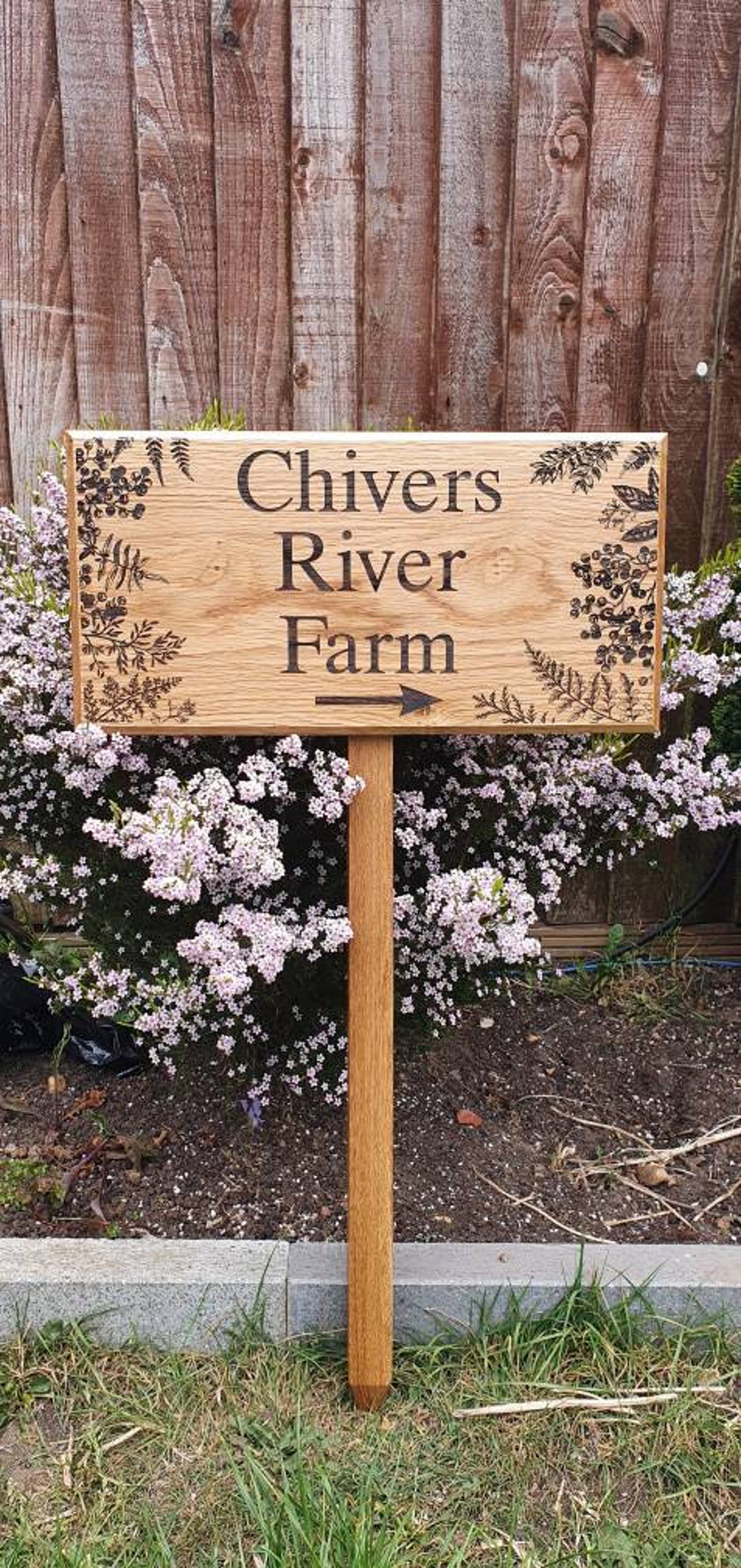 Extra Large Personalised Outdoor Sign With Ground Stake - Etsy