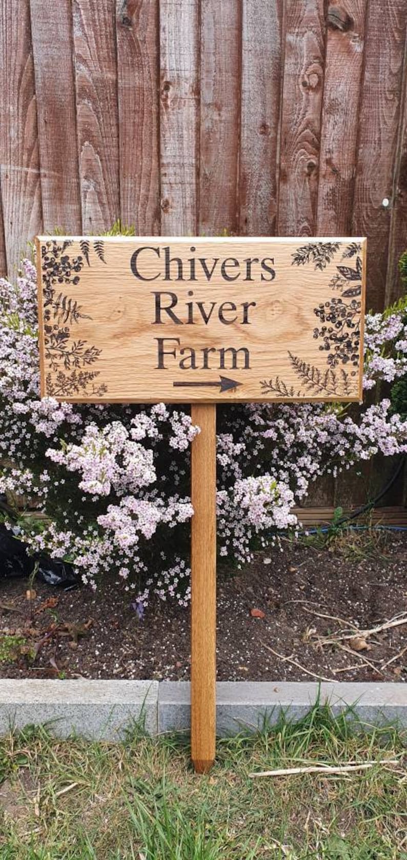 Extra Large Personalised Outdoor Sign With Ground Stake - Etsy UK