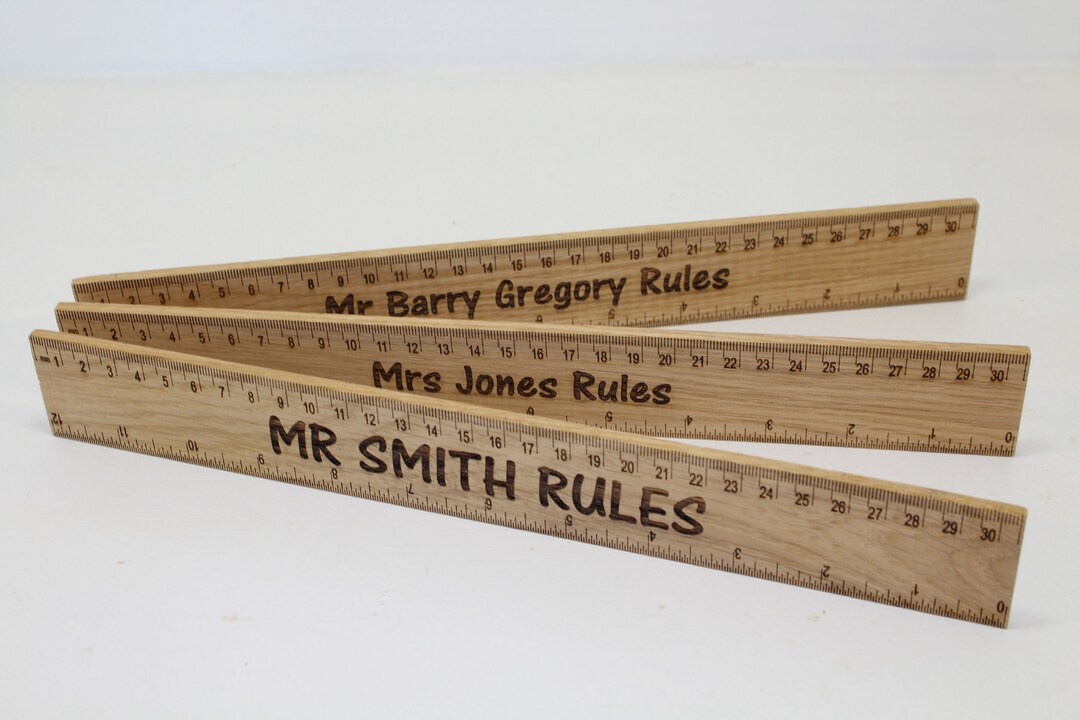 Personalised Wooden Ruler - Etsy