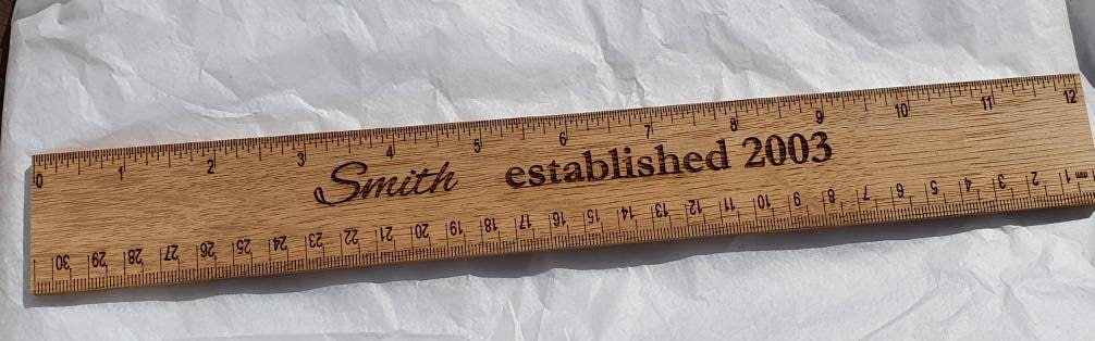 Personalised Wooden Ruler - Etsy