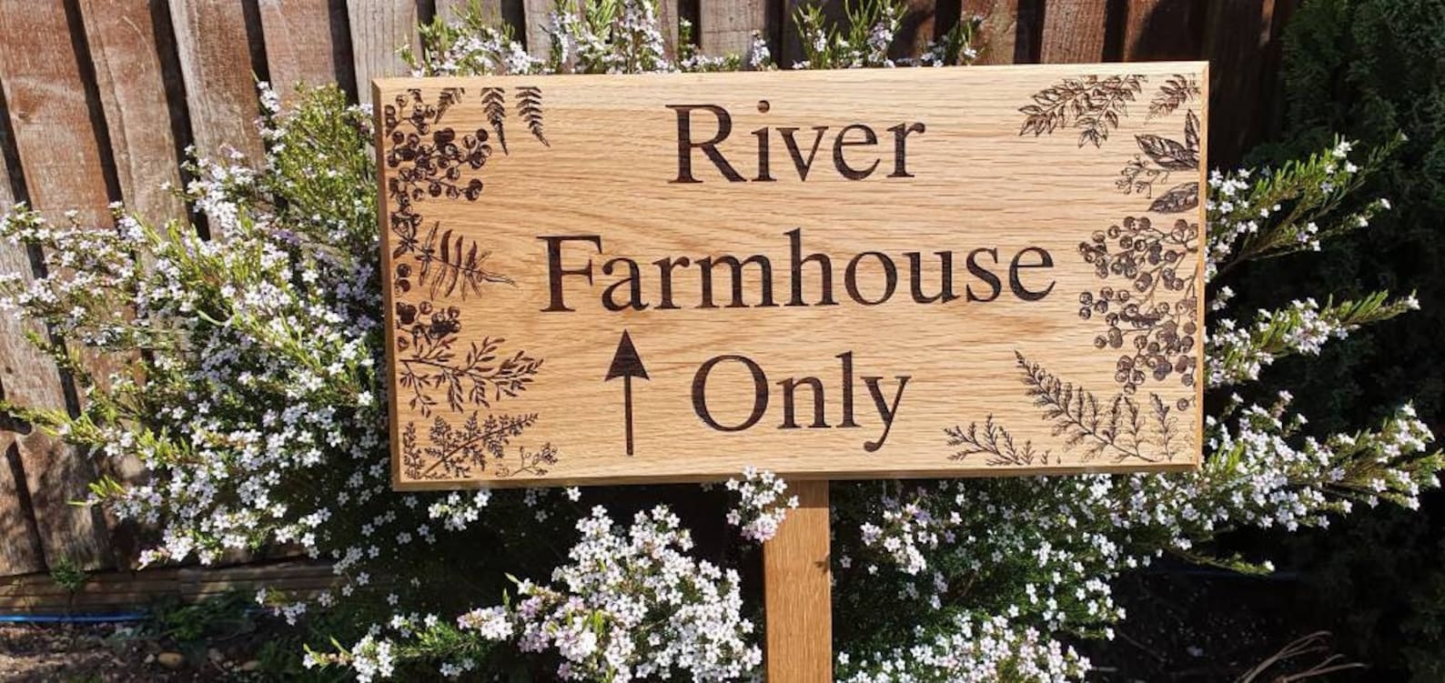 Extra Large Personalised Outdoor Sign With Ground Stake - Etsy UK