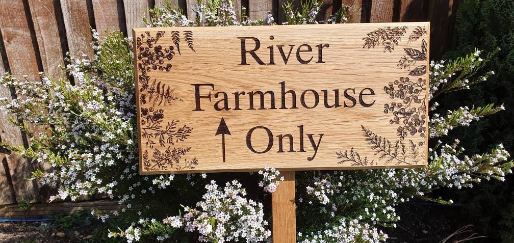 Extra Large Personalised Outdoor Sign With Ground Stake - Etsy UK
