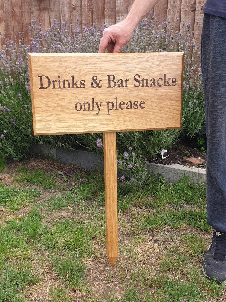 Extra Large Personalised Outdoor Sign With Ground Stake - Etsy UK