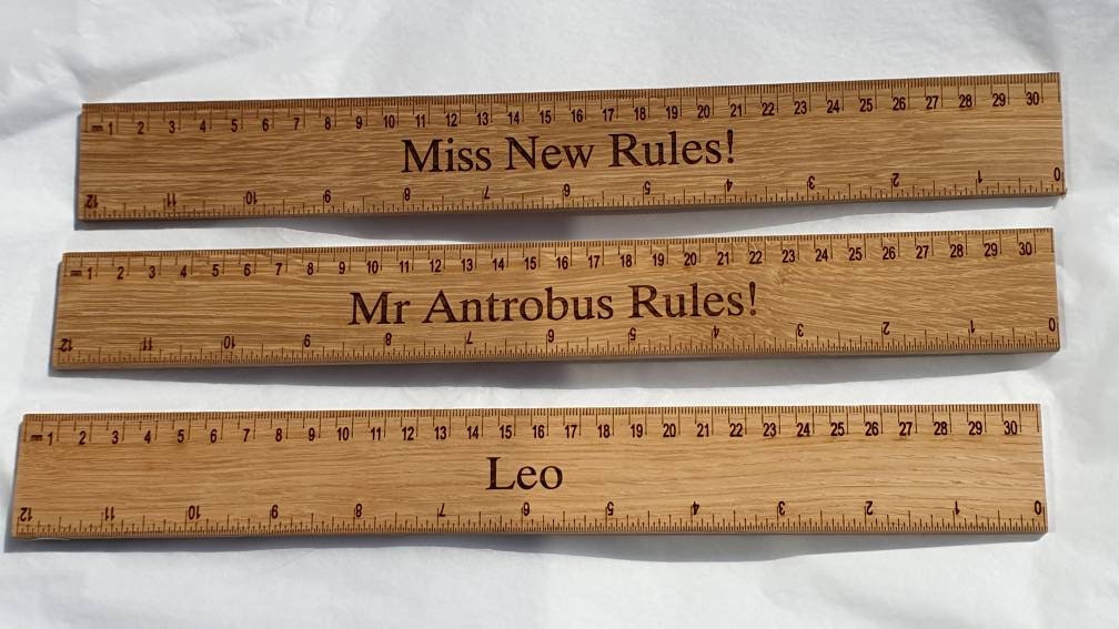 Personalised Wooden Ruler - Etsy