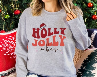 Holly Jolly Vibes, Png, Svg, Christmas Png, Christmas Vibes, Christmas ...