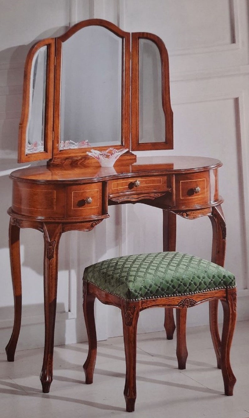 Casa Padrino Luxury Baroque Bedroom Set Green / Brown 1 Baroque ...