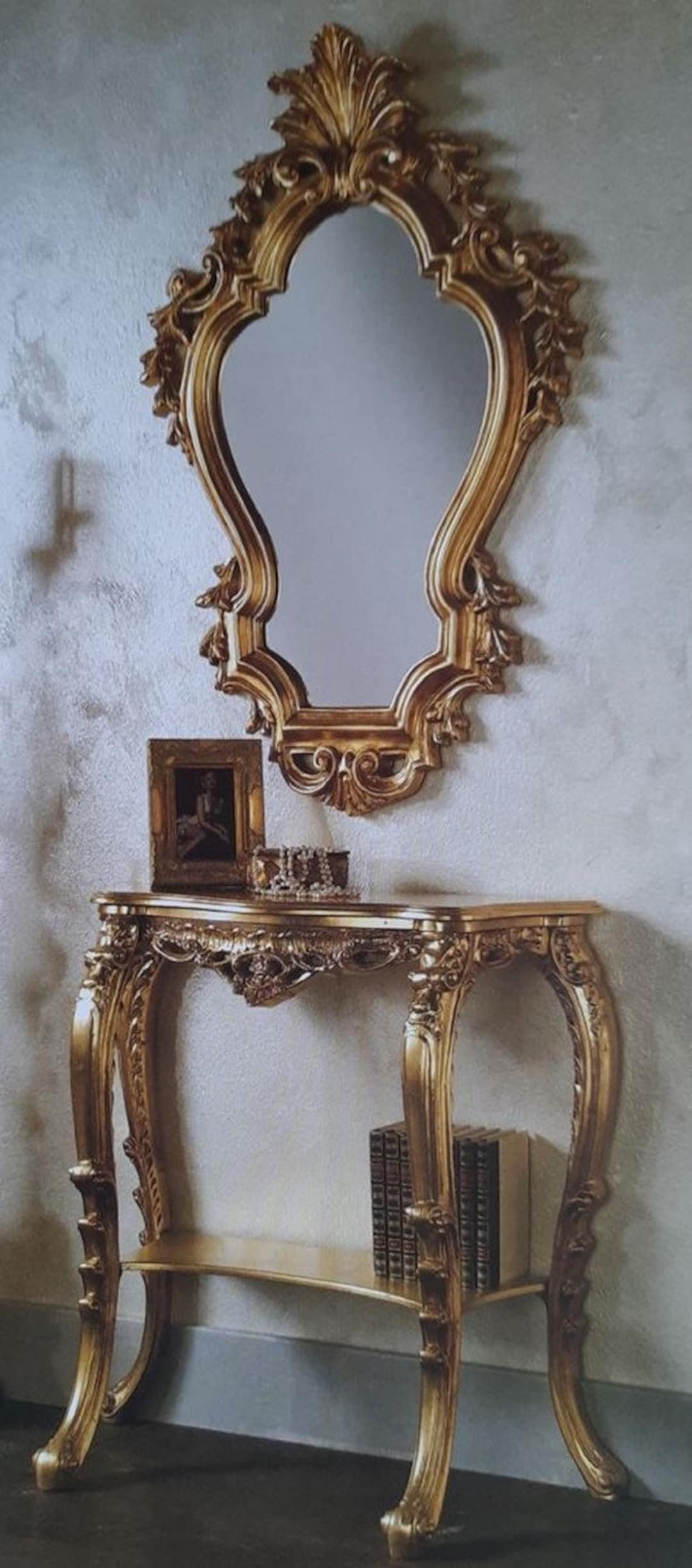 Casa Padrino Luxury Baroque Mirror Console Gold - Magnificent Baroque ...