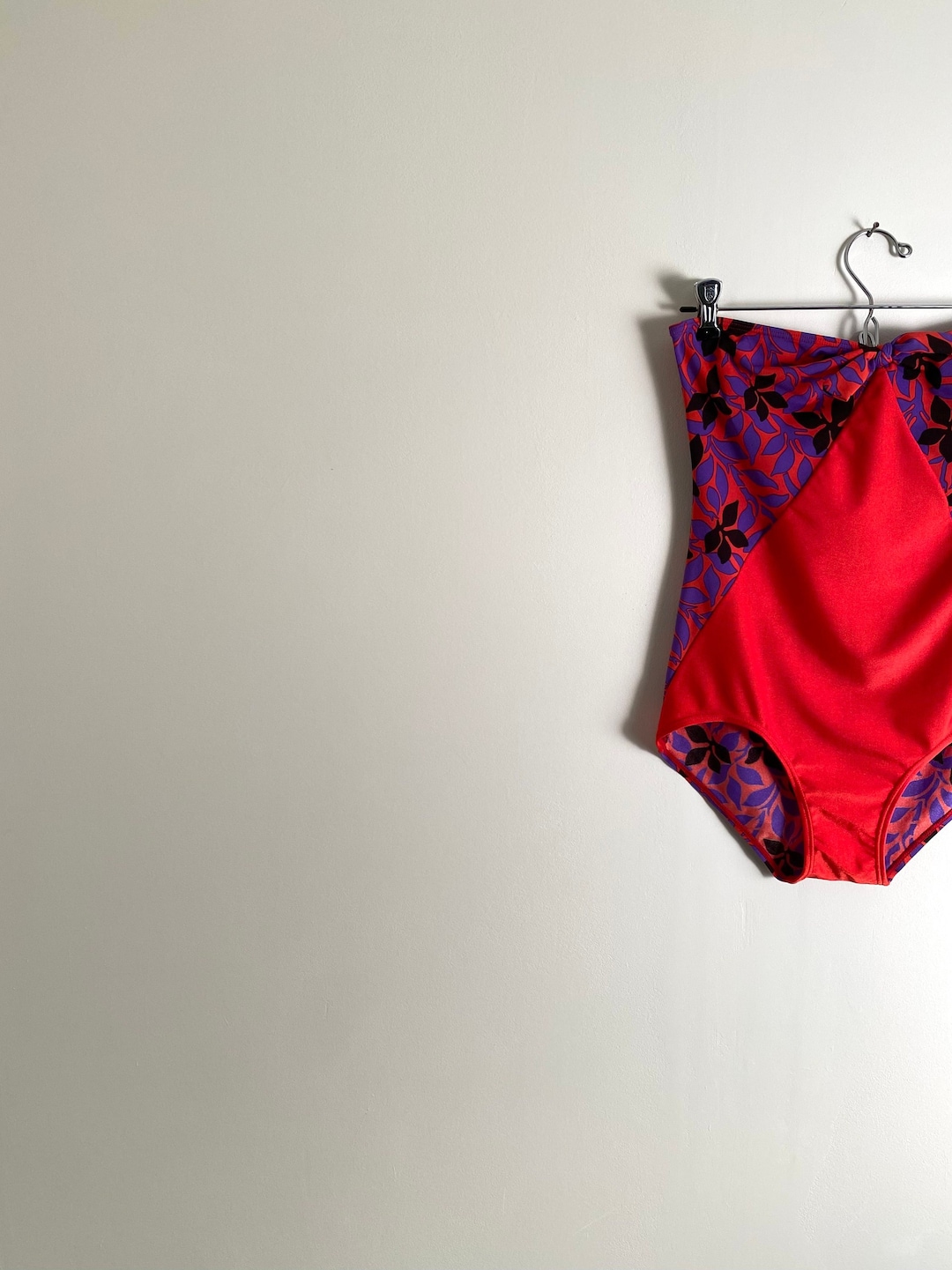 CHRISTIAN DIOR Vintage One Piece Bathing Suit With Floral Patterns and ...
