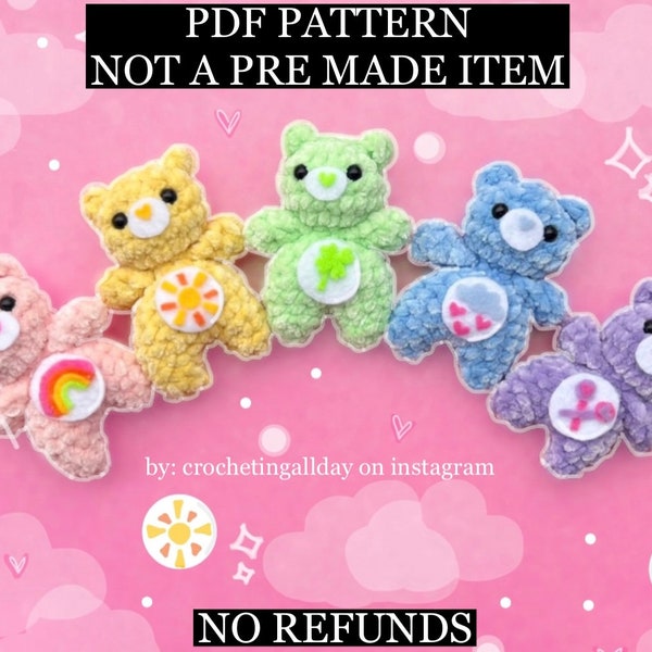 Care Bears Pattern - Etsy