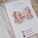 Rose Gold Glitter Bows Rose Gold Bow Glitter Hair Bow Rose - Etsy