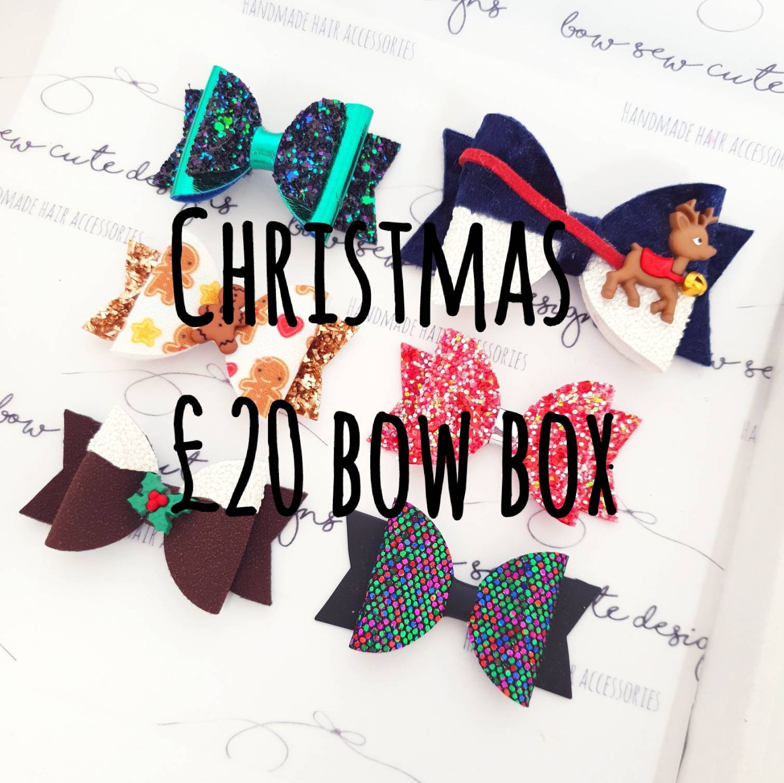 Christmas Bow Box Bow Selection Box Christmas Bows - Etsy UK