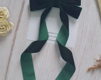 Green Velvet Ribbon - Etsy