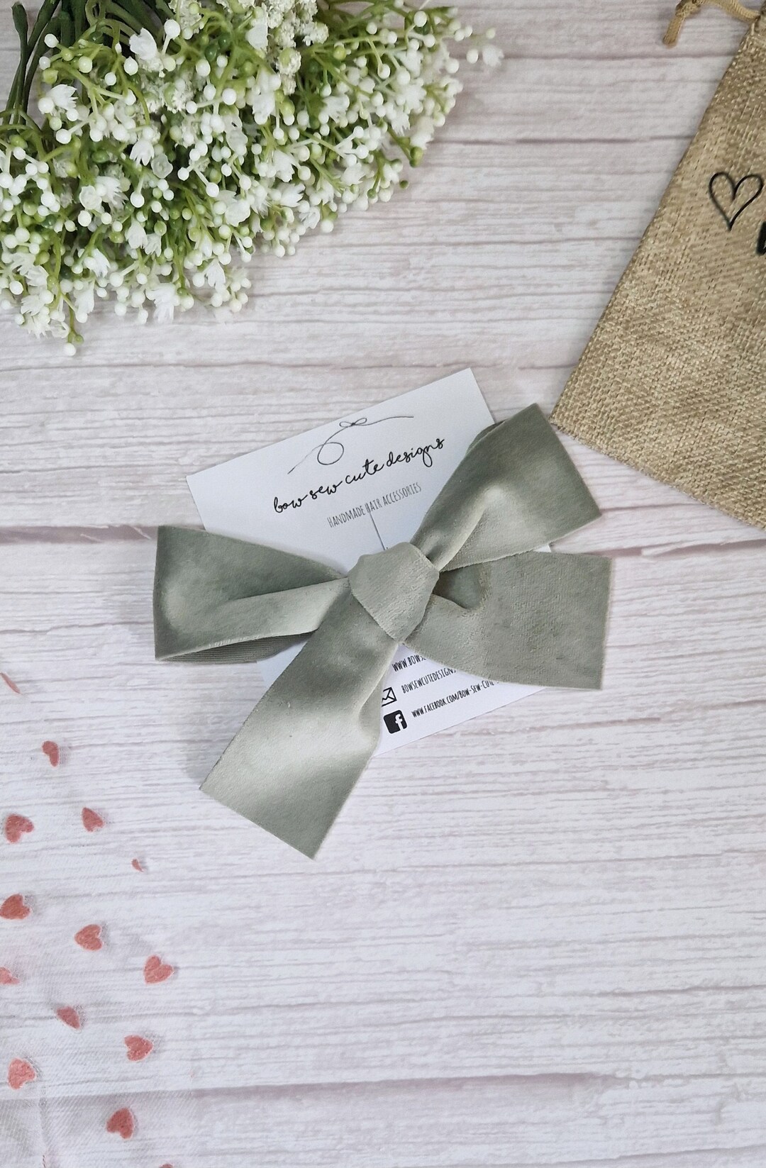 Sage Pastel Green Soft Velvet Ribbon Bow, Pale Green Oversize Velvet ...