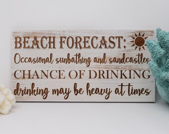 Wood Beach Sign | Etsy
