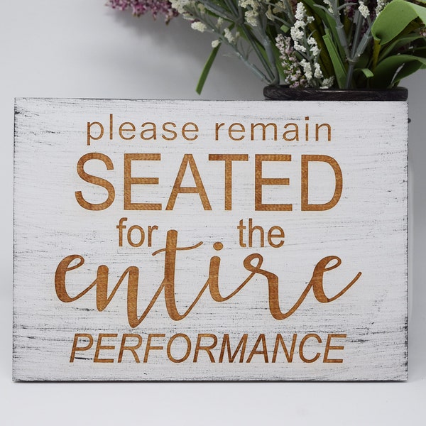 Please Remain Seated - Etsy