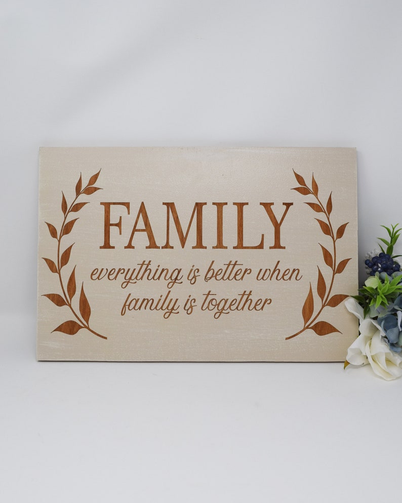 Family, Everything is Better When Family is Together 5x7, 8x12, 10x15 ...
