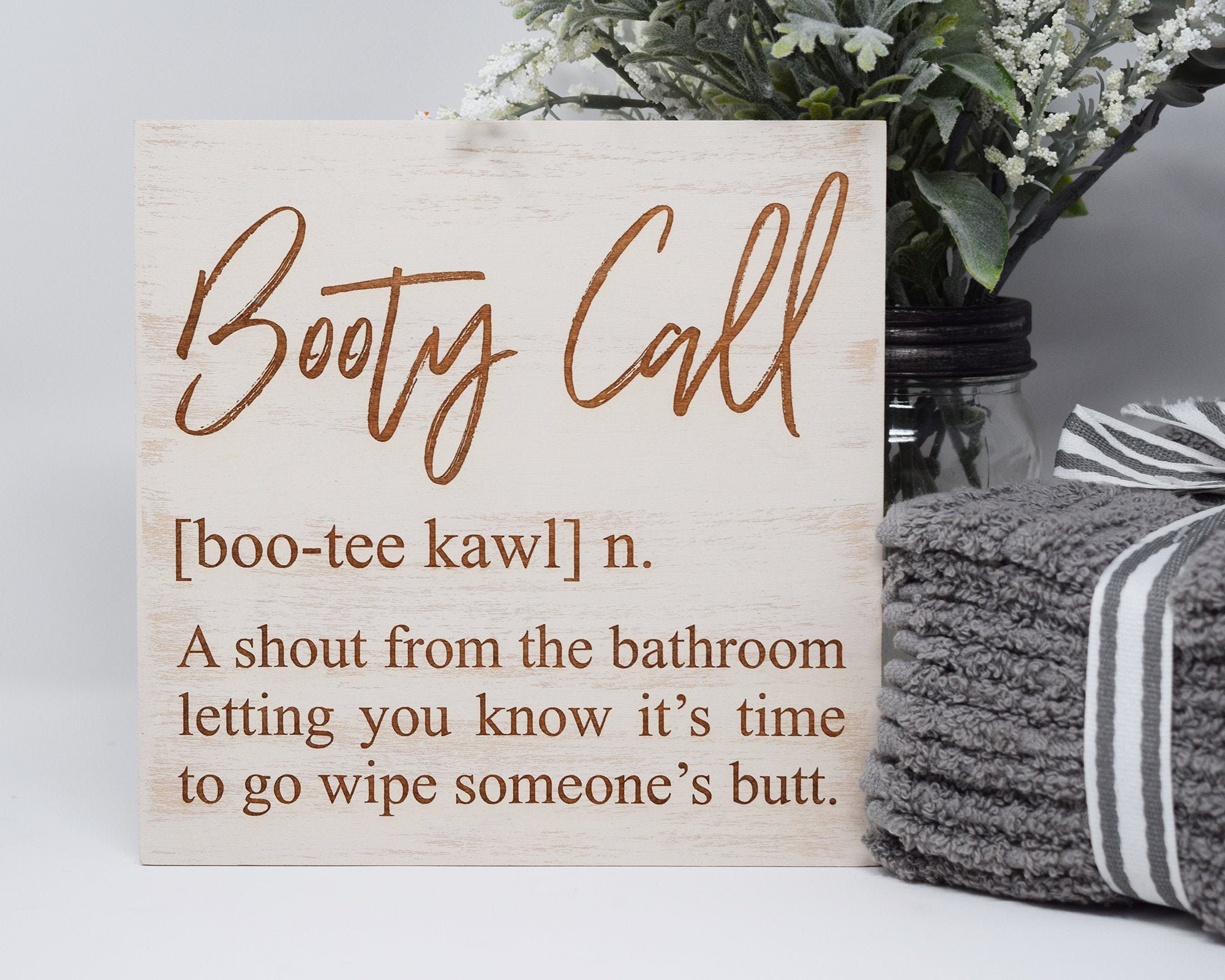 Booty Call boo-tee Kawl N. A Shout From the Bathroom Letting | Etsy
