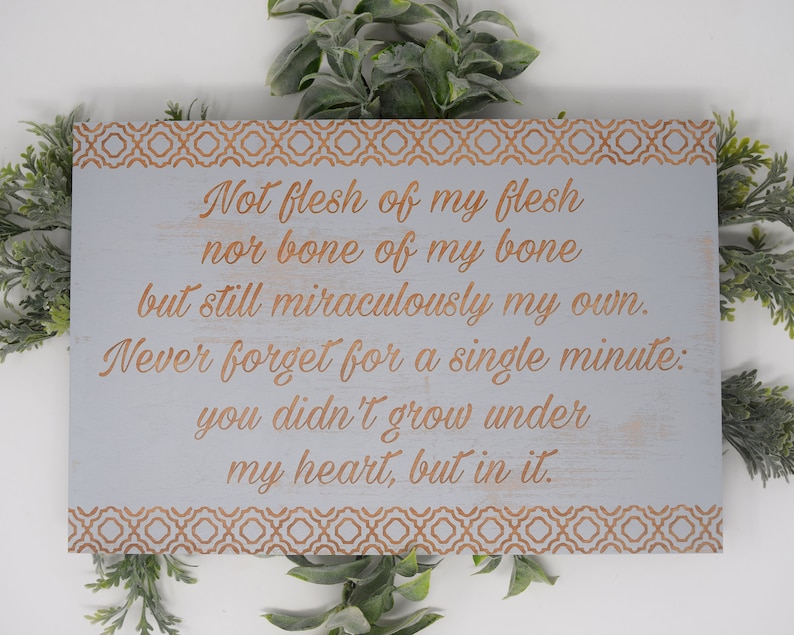 Not flesh of my flesh not bone of my bone but still | Etsy