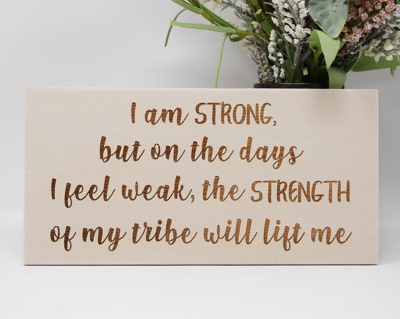 I am strong but on the days I feel weak the strength of my | Etsy