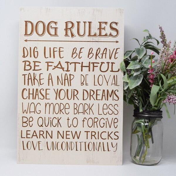 Dog Rules - Etsy