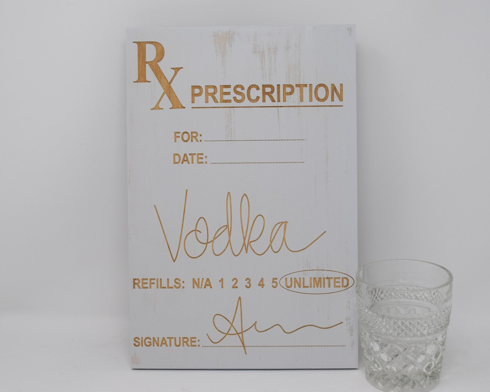 RX Prescription for Vodka With Unlimited Refills 8x12 10x15 - Etsy