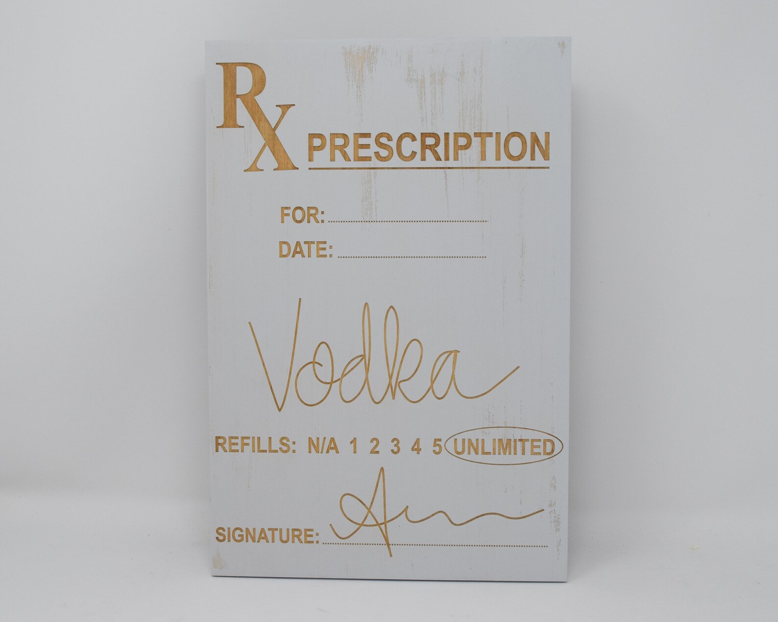 RX Prescription for Vodka With Unlimited Refills 8x12 10x15 - Etsy
