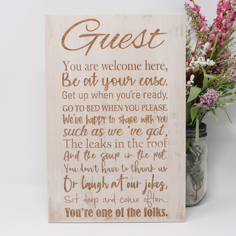 Guest Bedroom Signs - Etsy