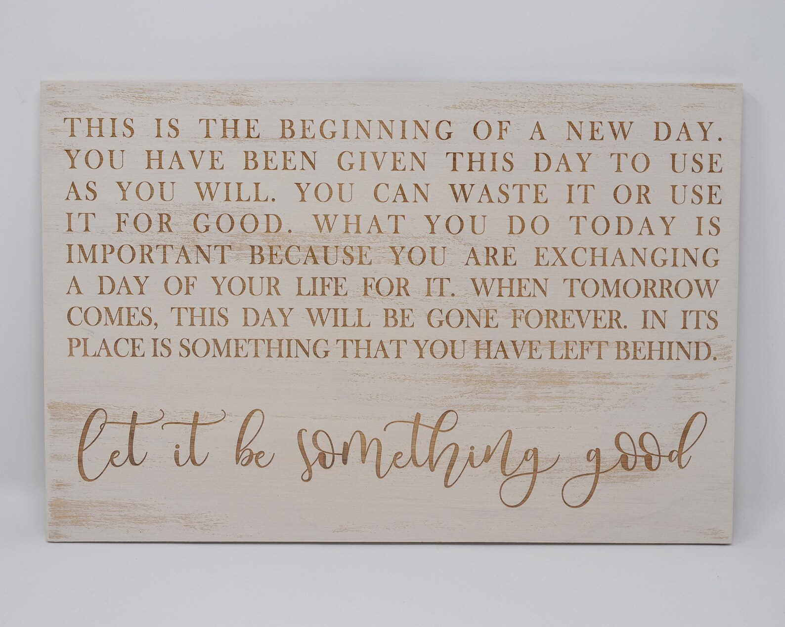 This is the Beginning of a New Day.... Let It Be Something Good 8x12 ...