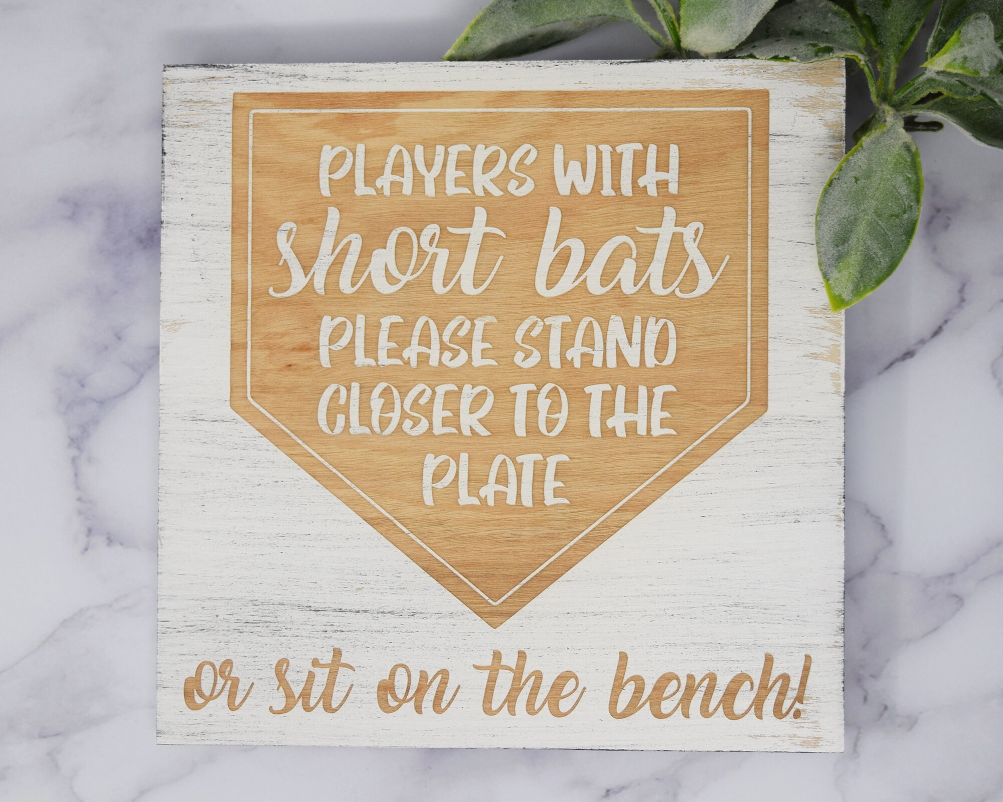 Players with short bats please stand closer to the plate or | Etsy