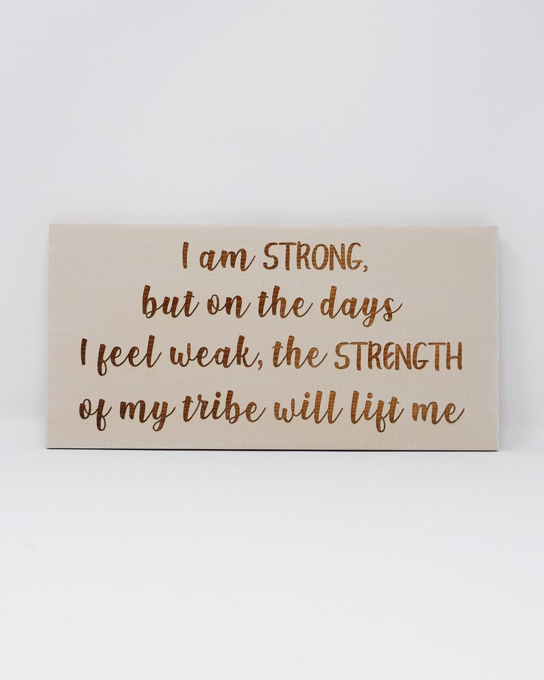I am strong but on the days I feel weak the strength of my | Etsy
