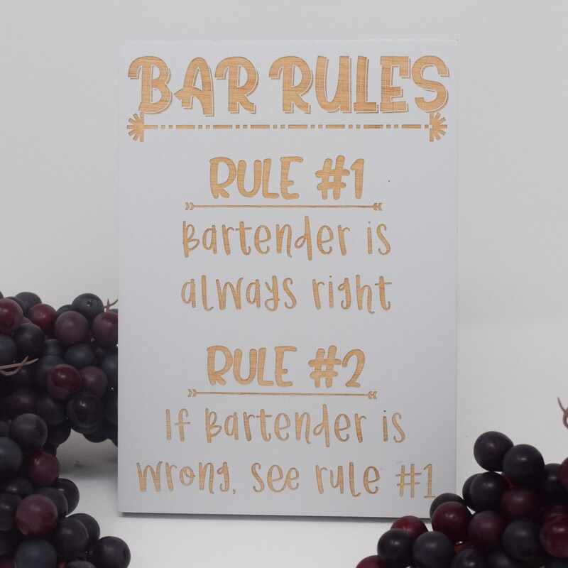Bartender Sign - Etsy
