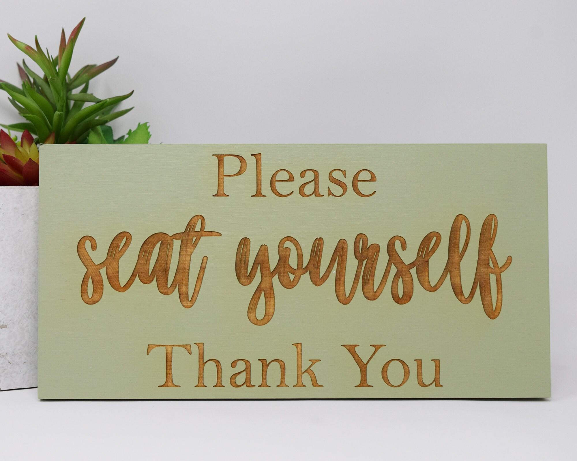 Please Seat Yourself Thank You 5x10 8x15 10x20 15x28 | Etsy