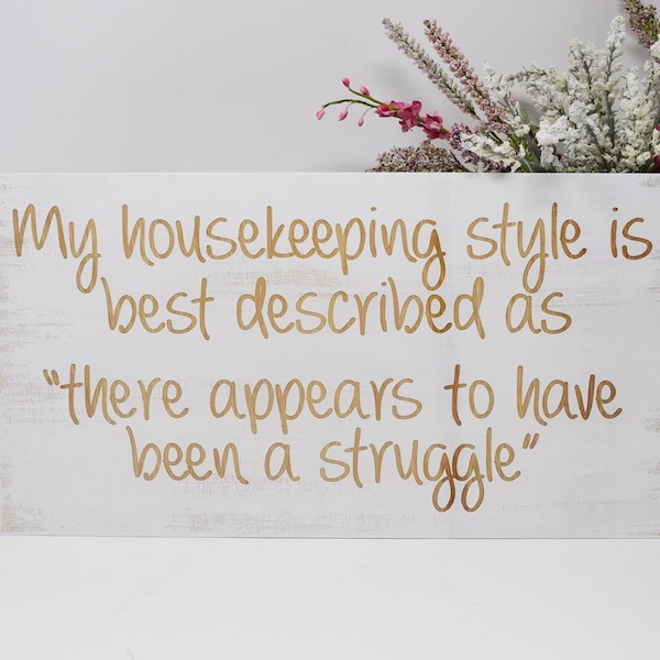 Messy House Sign - Etsy