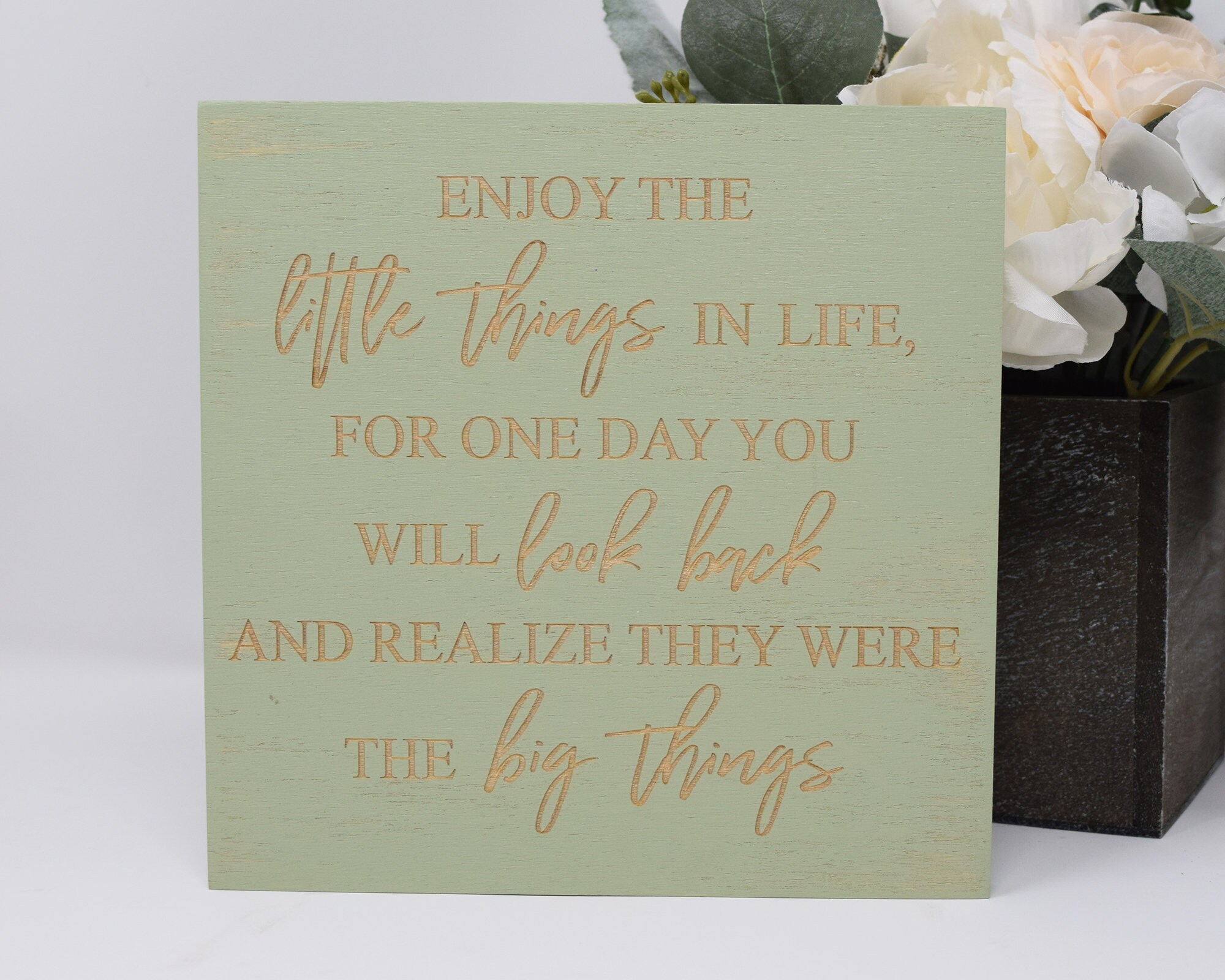 Enjoy the Little Things Sign - Etsy
