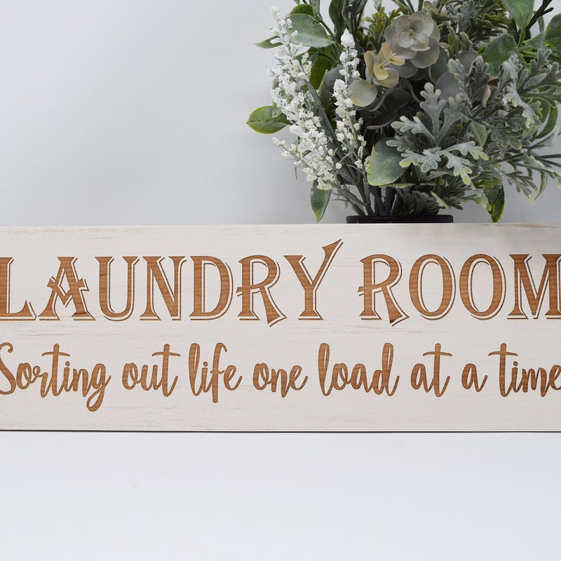 Wood Laundry Sign - Etsy