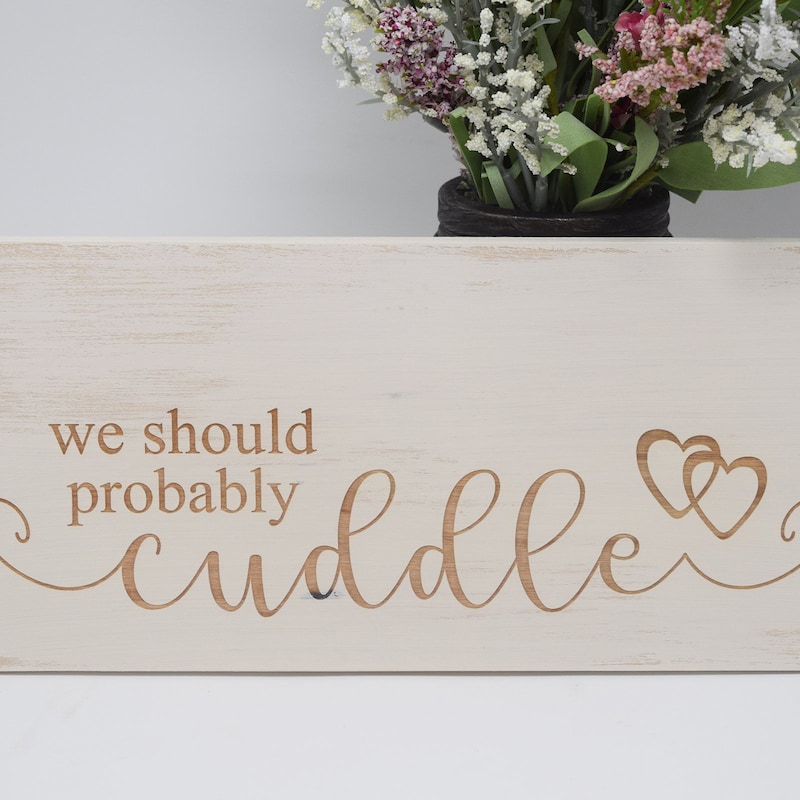 Lets Cuddle Sign - Etsy