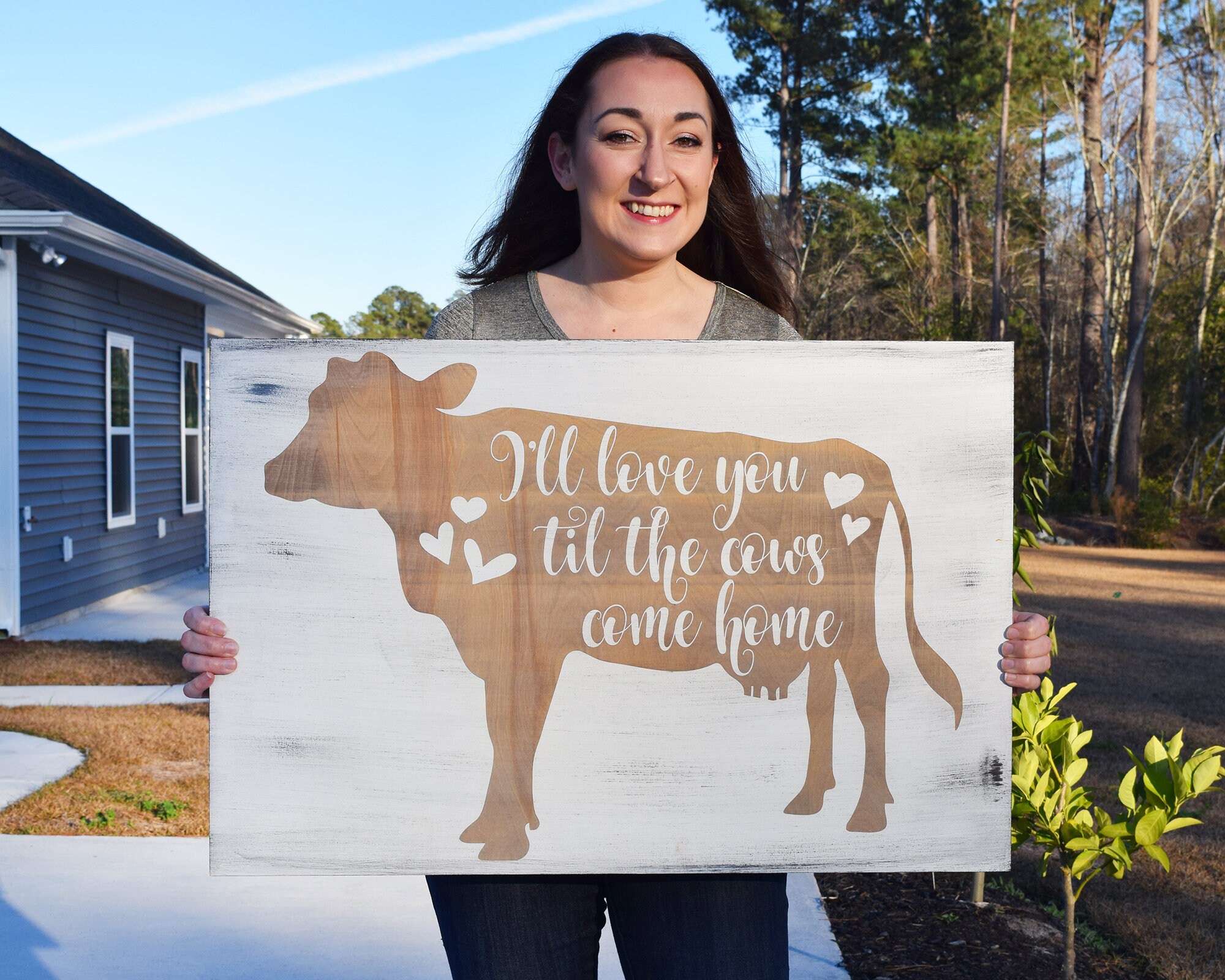 L/XL I'll Love You Til the Cows Come Home 15x22 20x30 or | Etsy
