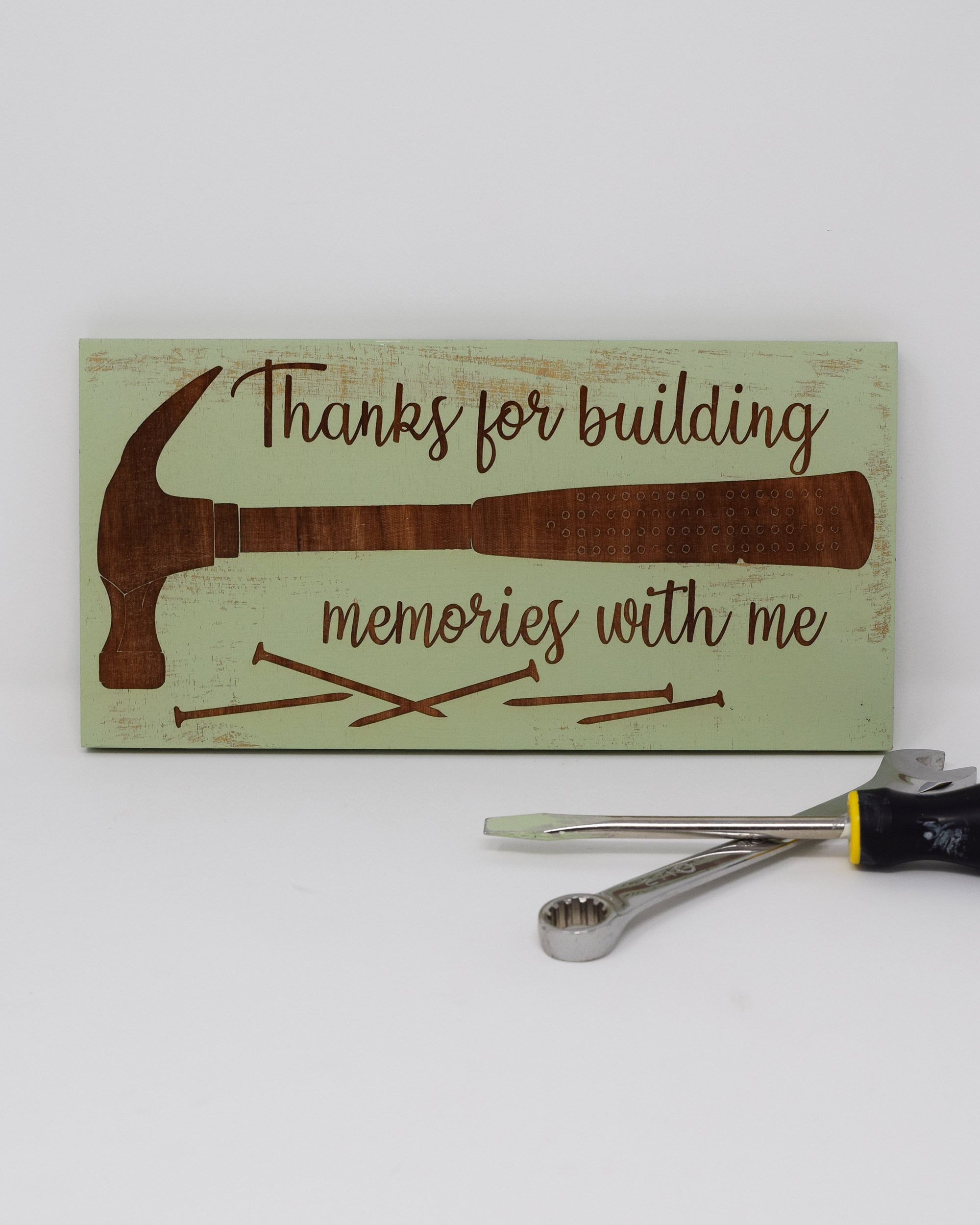 Thanks for Building Memories With Me 5x10, 8x15, 10x20, 15x28, 18x35 ...