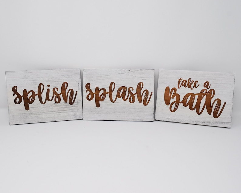 Set of 3 Splish Splash Take a Bath 5x7 8x12 10x15 | Etsy