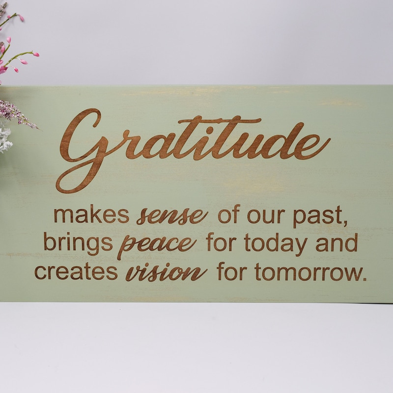 Gratitude Sign - Etsy