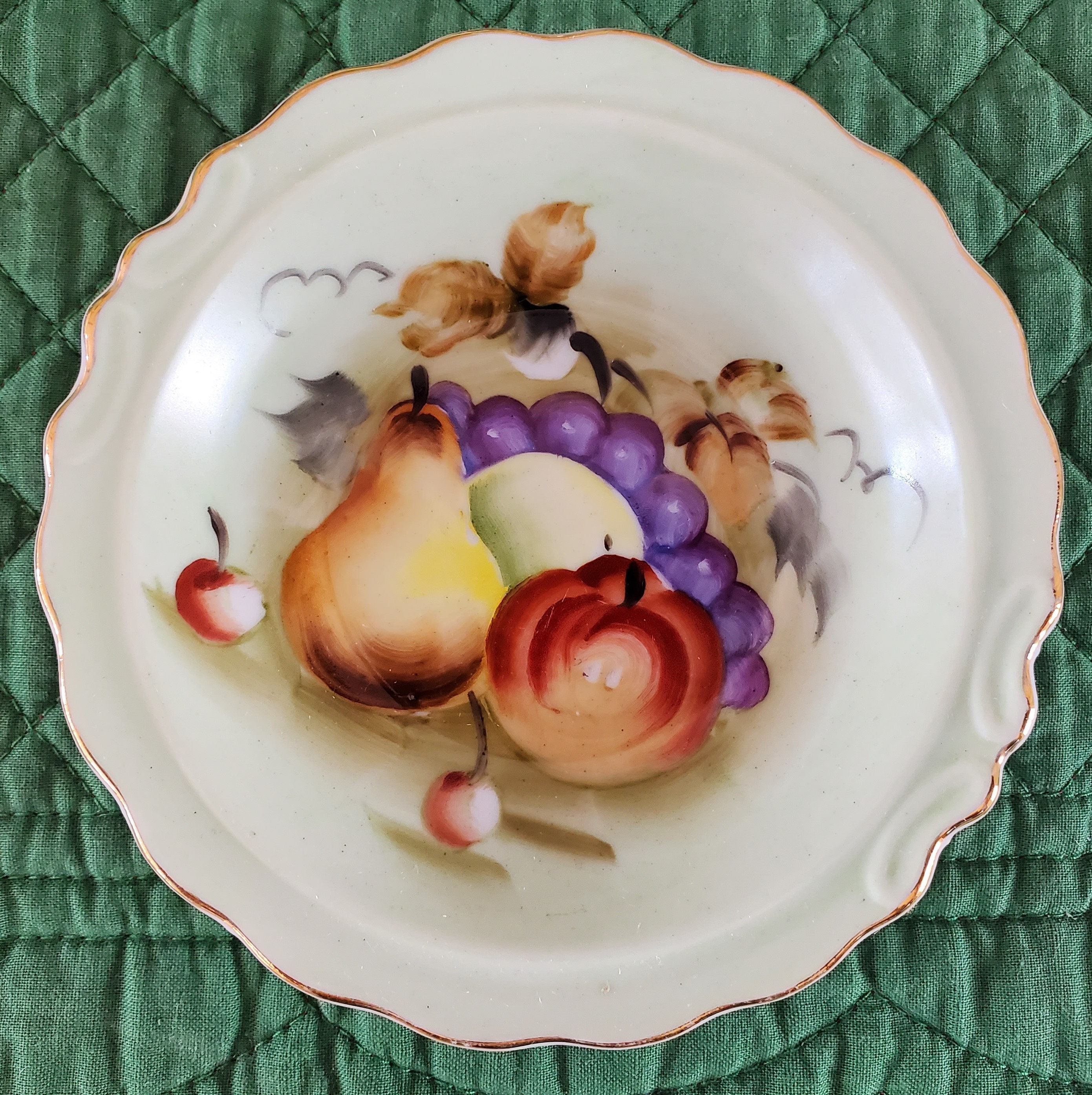 Lefton China Hand Painted in a Fruit Pattern With Gold Trim, Milk or ...