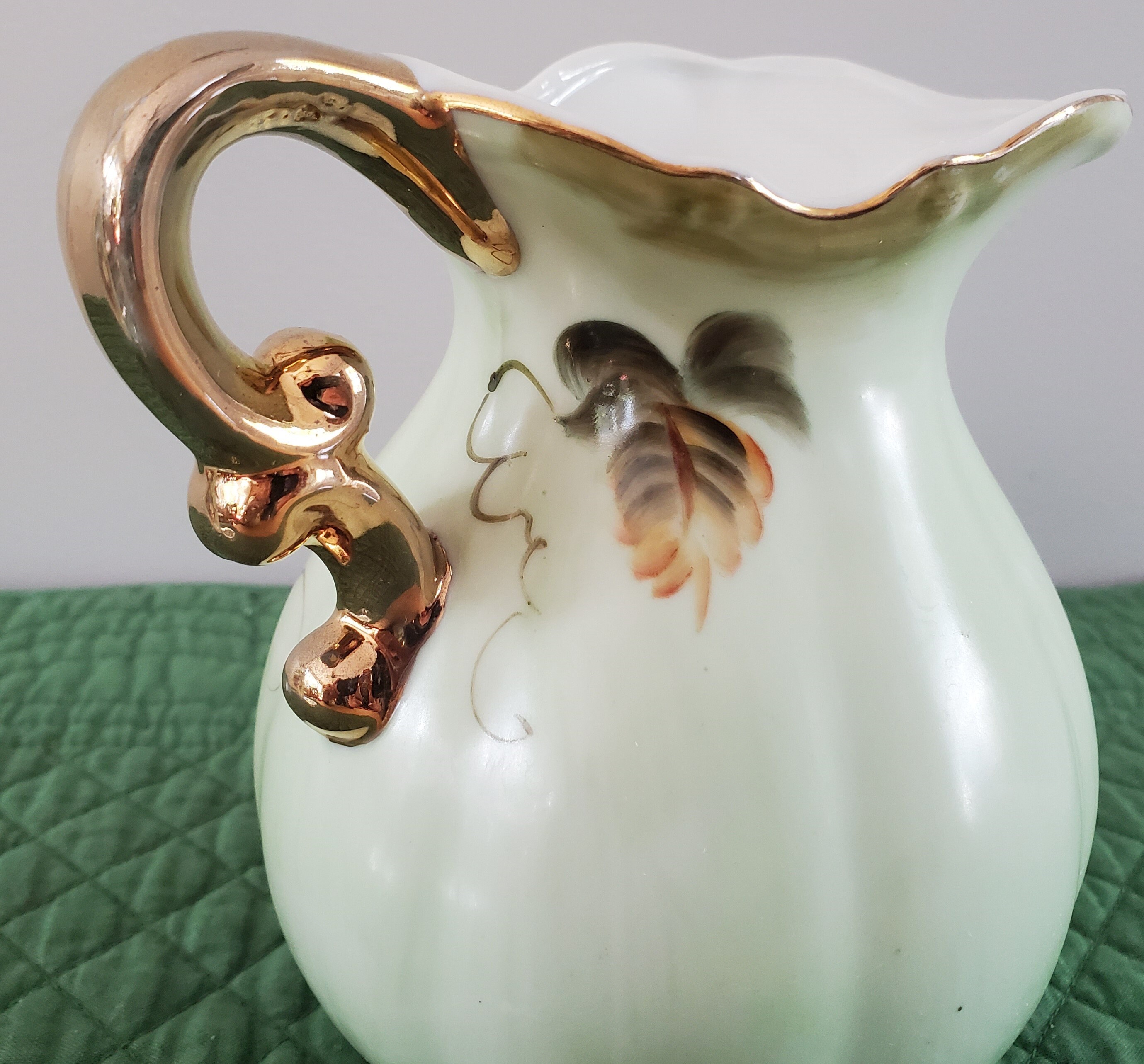 Lefton China Hand Painted in a Fruit Pattern With Gold Trim, Milk or ...