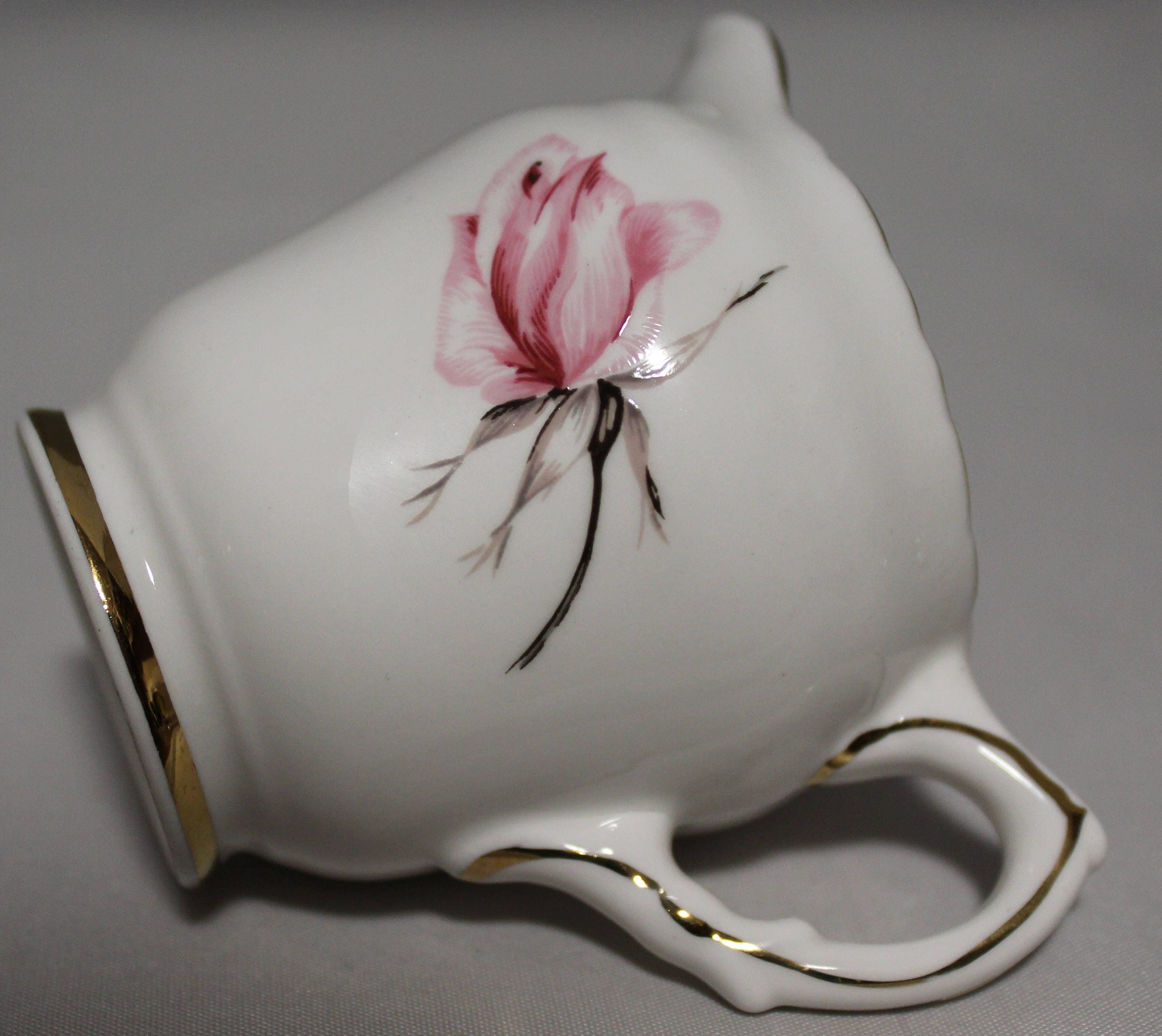 Hudson Middleton Bone China Sugar Bowl and Creamer Set delphine Made in ...