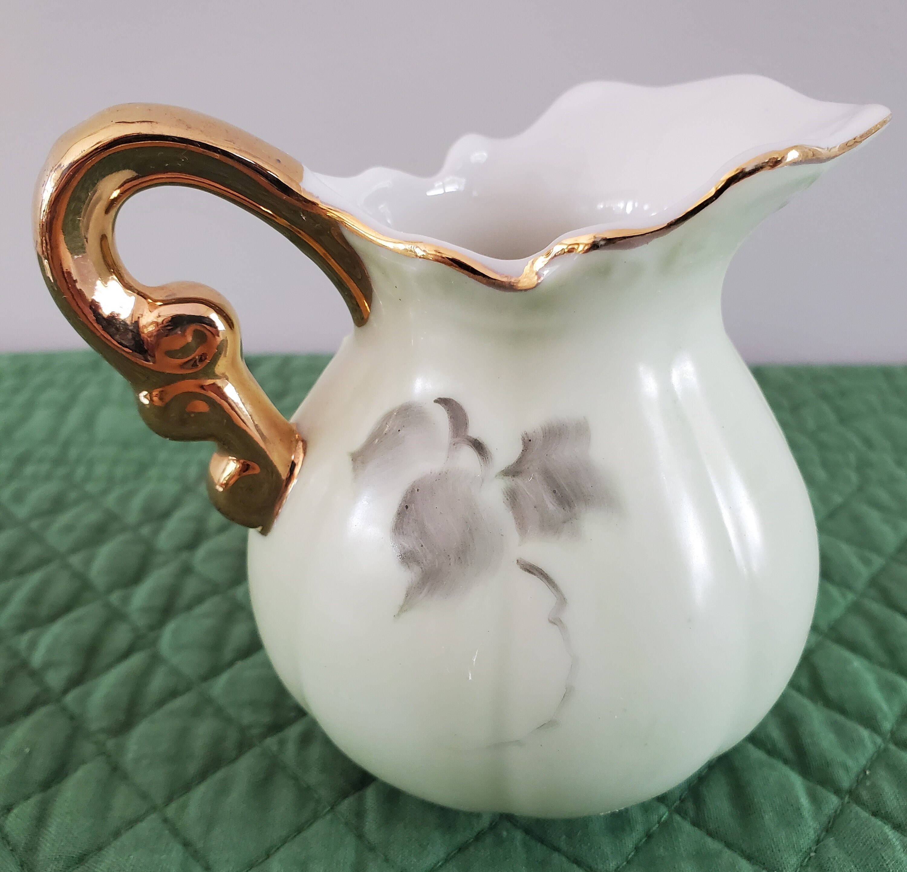 Lefton China Hand Painted in a Fruit Pattern With Gold Trim, Milk or ...