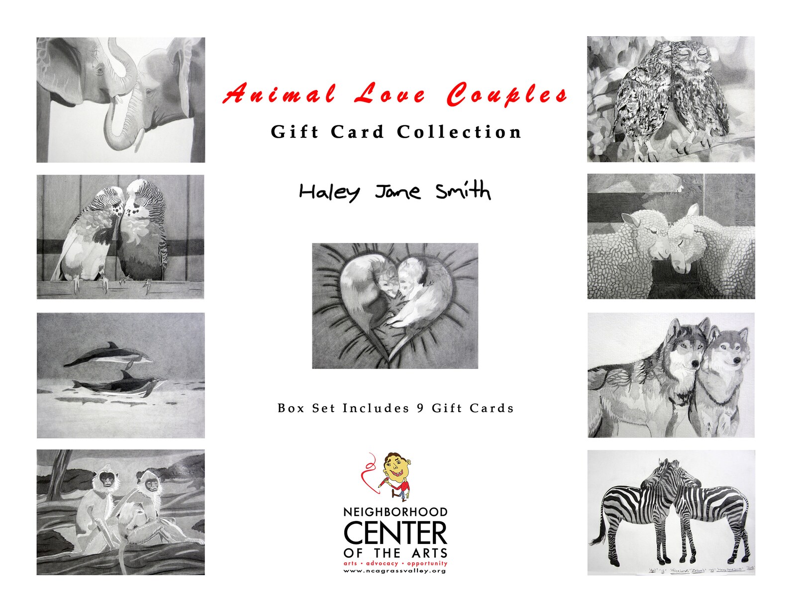 Animal Love Couples Gift Card Collection - Etsy
