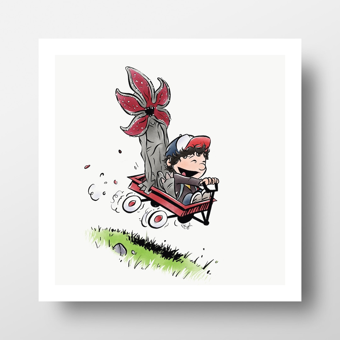 Stranger Things: Dustin and Demogorgon - Etsy