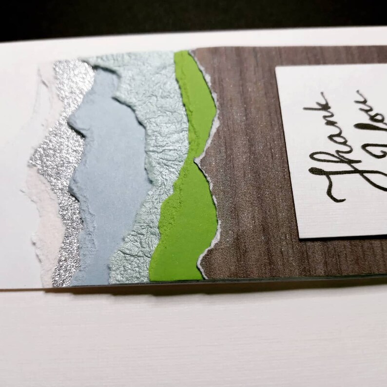 Ten Custom Color Theme Mountain Cards Wholesale Nature Handmade Small ...