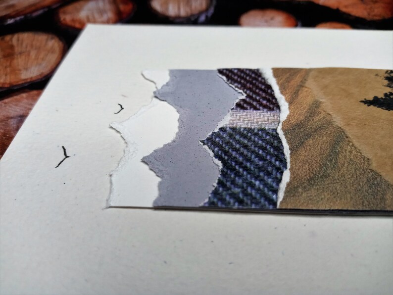 Ten Custom Color Theme Mountain Cards Wholesale Nature Handmade Small ...